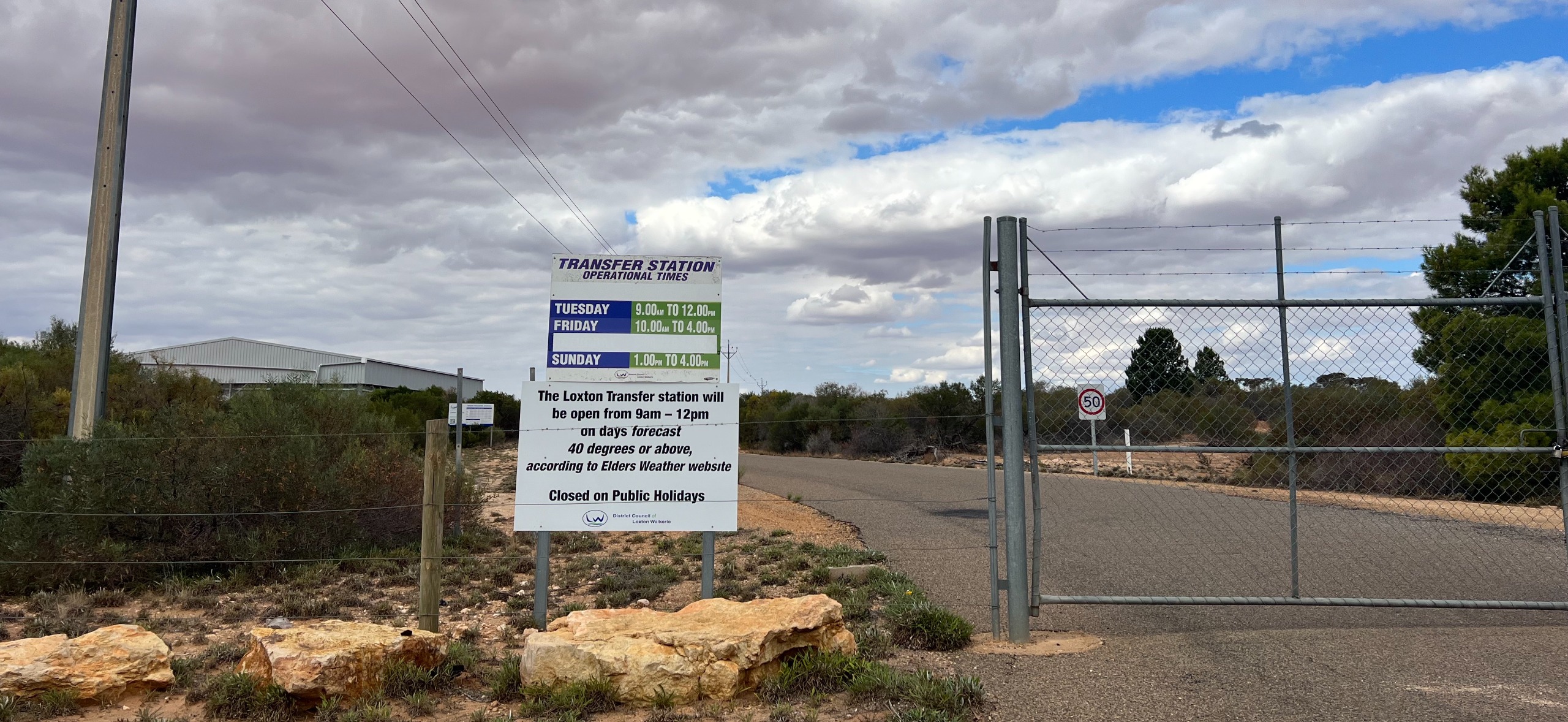 Waste Transfer Station Operating Hours | Shaping Loxton Waikerie